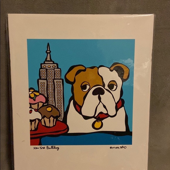 Marc Tetro | Art | Marc Tetro Ny Bulldog Cupcake Print | Poshmark